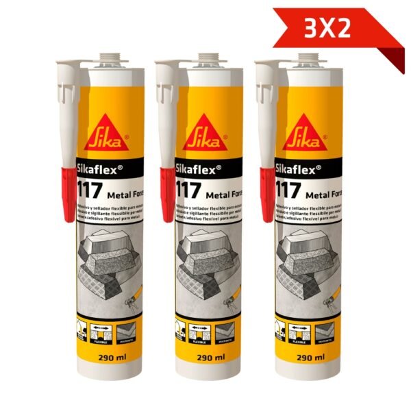 Sellador Elastomérico de Poliuretano Sikaflex 2c NS EZ Mix Gris